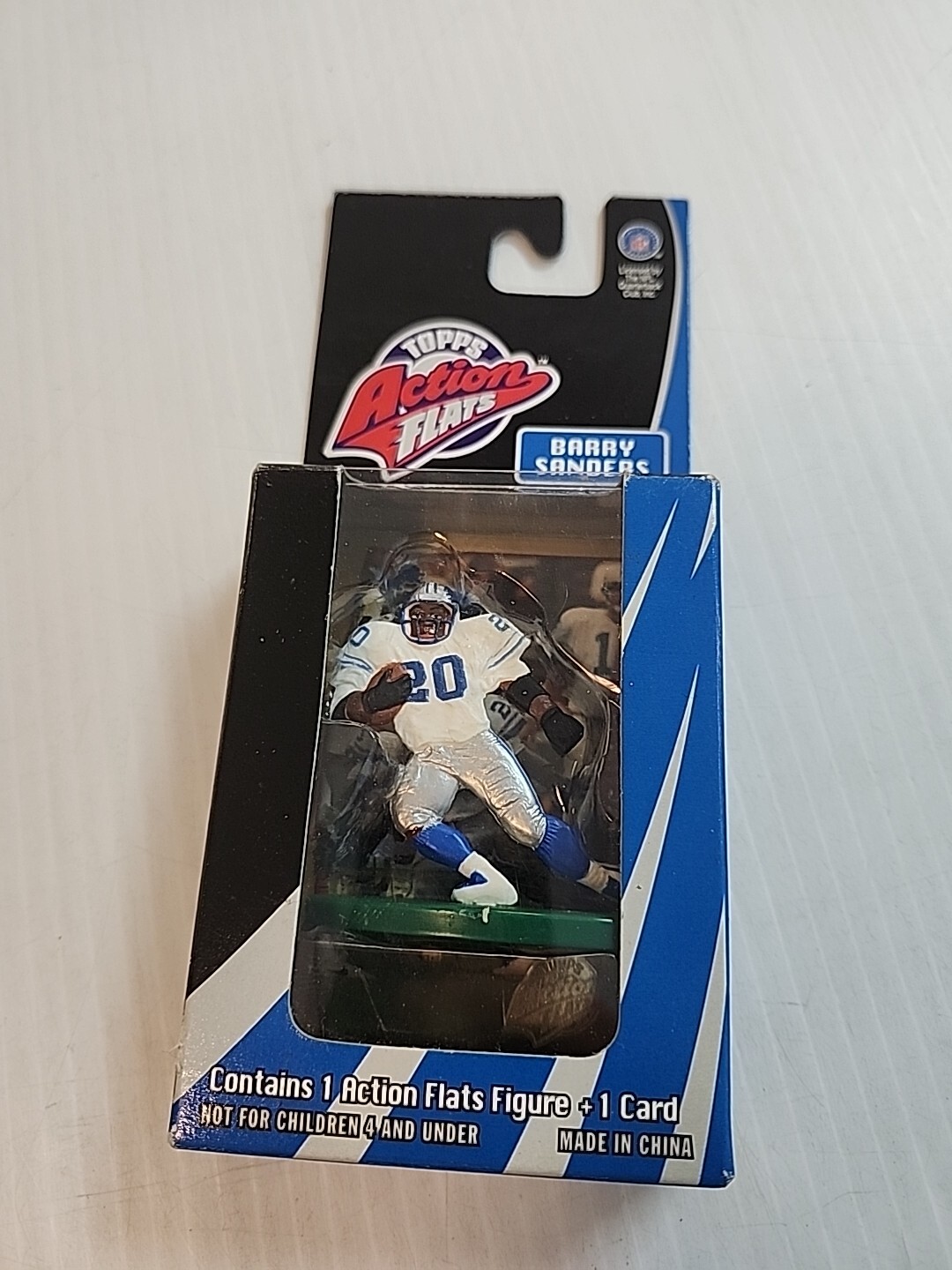 1998 DETROIT LIONS BARRY SANDERS TOPPS ACTION FLATS FIGURE & CARD | eBay