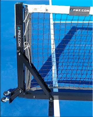 Deluxe Heavy-Duty Aluminum Frame Pickleball Court Portable Net w/Wheels ...