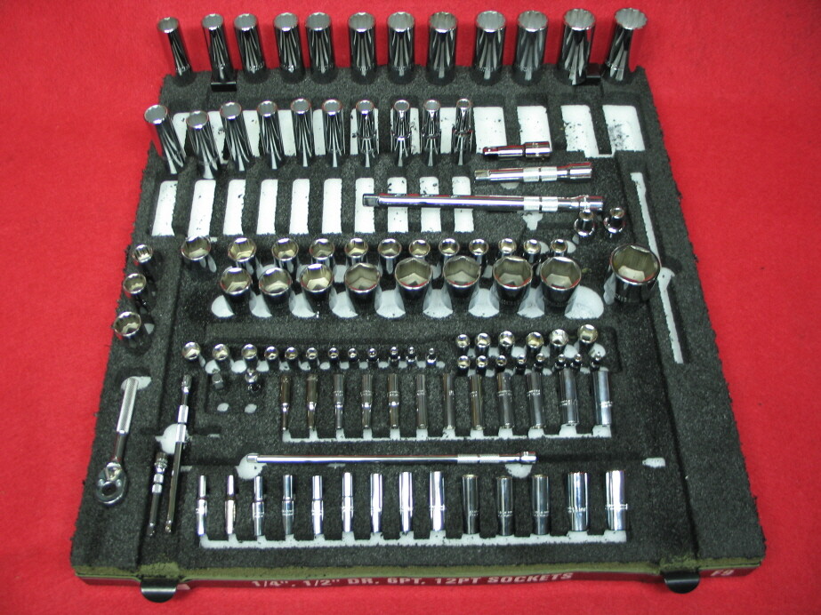 PROTO Professional Socket Set 1/4" , 1/2" DR,6PT,12PT Sockets 109pc | eBay