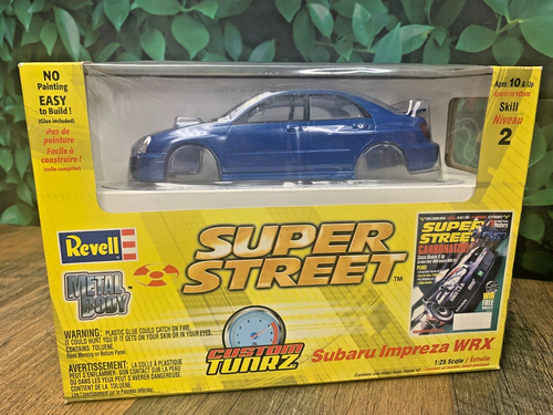 DIECAST METAL MODEL KIT SEALED REVELL SUPER STREET SUBARU IMPREZA WRX ...