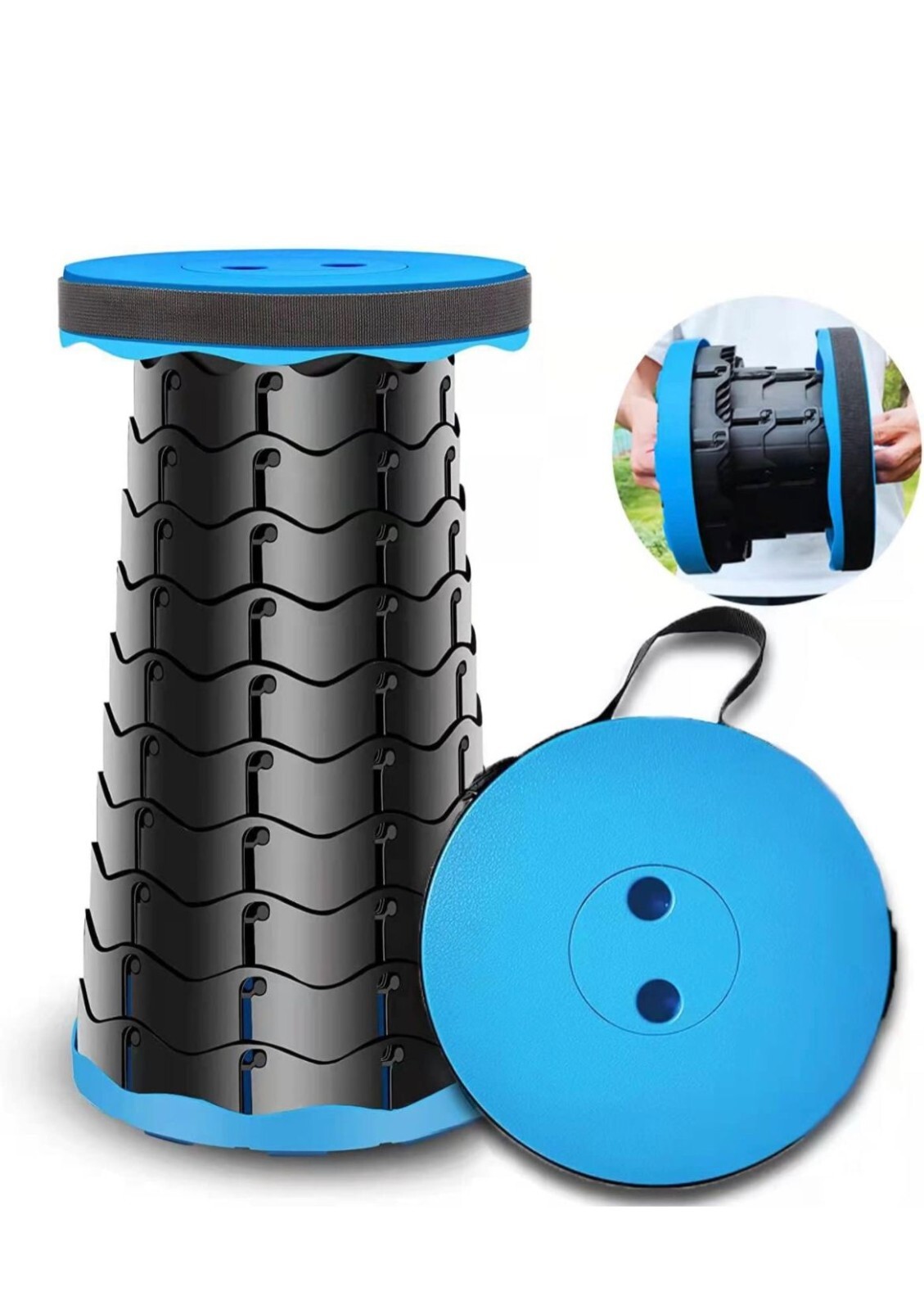 Hiking Camping park Retractable stool Fishing Adjustable portable ...