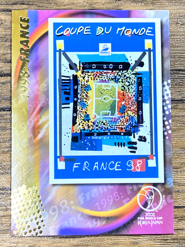 Panini 2002 World Cup Card Official Poster P16 1998 France Japanese ...