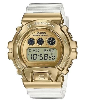 Casio G-Shock GOLD METAL COVERED 25th Anniv Digital Mens Watch GM6900SG ...