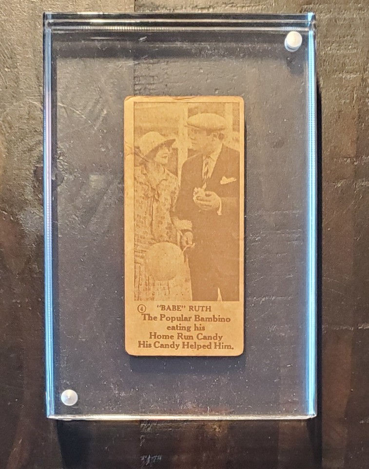 Vintage 1928 Babe Ruth George Ruth Candy Co. # 4 SGC 3 Super Rare ...