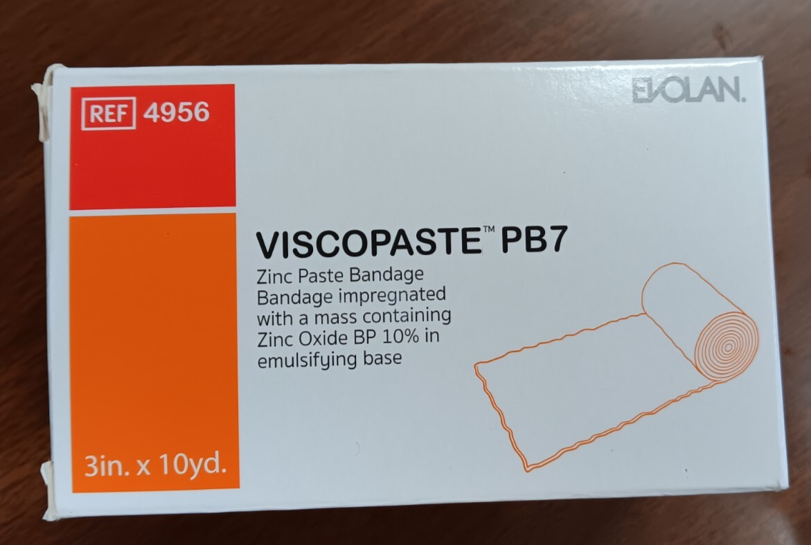 Viscopaste PB7 Zinc Paste Bandage 3in x 10yd - 4956 1 Roll Each 3"x10yd ...