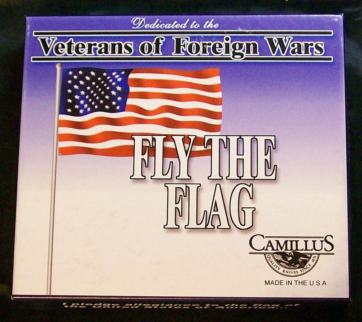 Camillus Knife Fly The Flag Veterans Of Foreign Wars Trapper ...