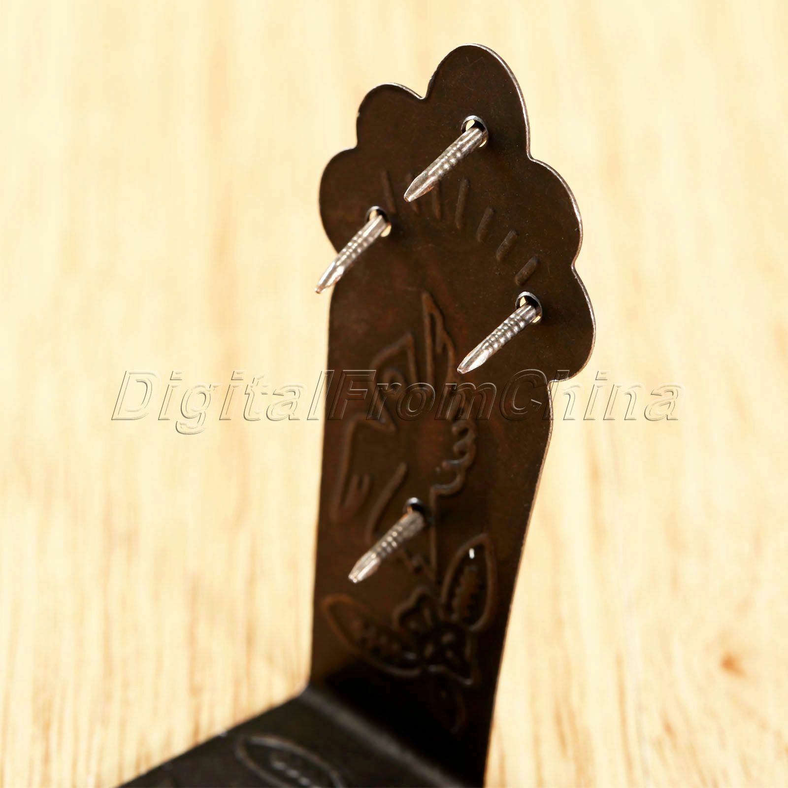 4/12/20Pcs S/M Embossing Style Corner Guard Protectors Wood Box Chest ...