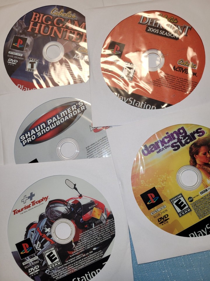 Huge Lot Of 60 Ps2 Games PlayStation 2 -All disc only Some With Cases ...