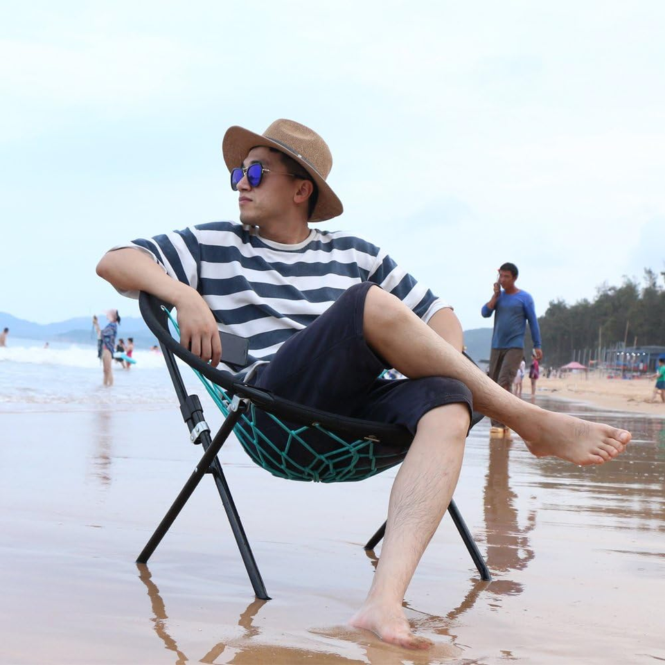 Bunjo Bungee Dish Chair - Versatile Folding Chair with Fun Bouncy ...