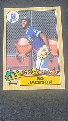 1987 Topps Bo Jackson Rookie Future Stars #170 Kansas City Royals ...