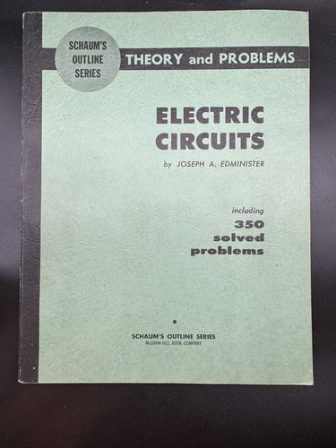 Electric Circuits - Paperback By Edminister, Joseph - GOOD | eBay