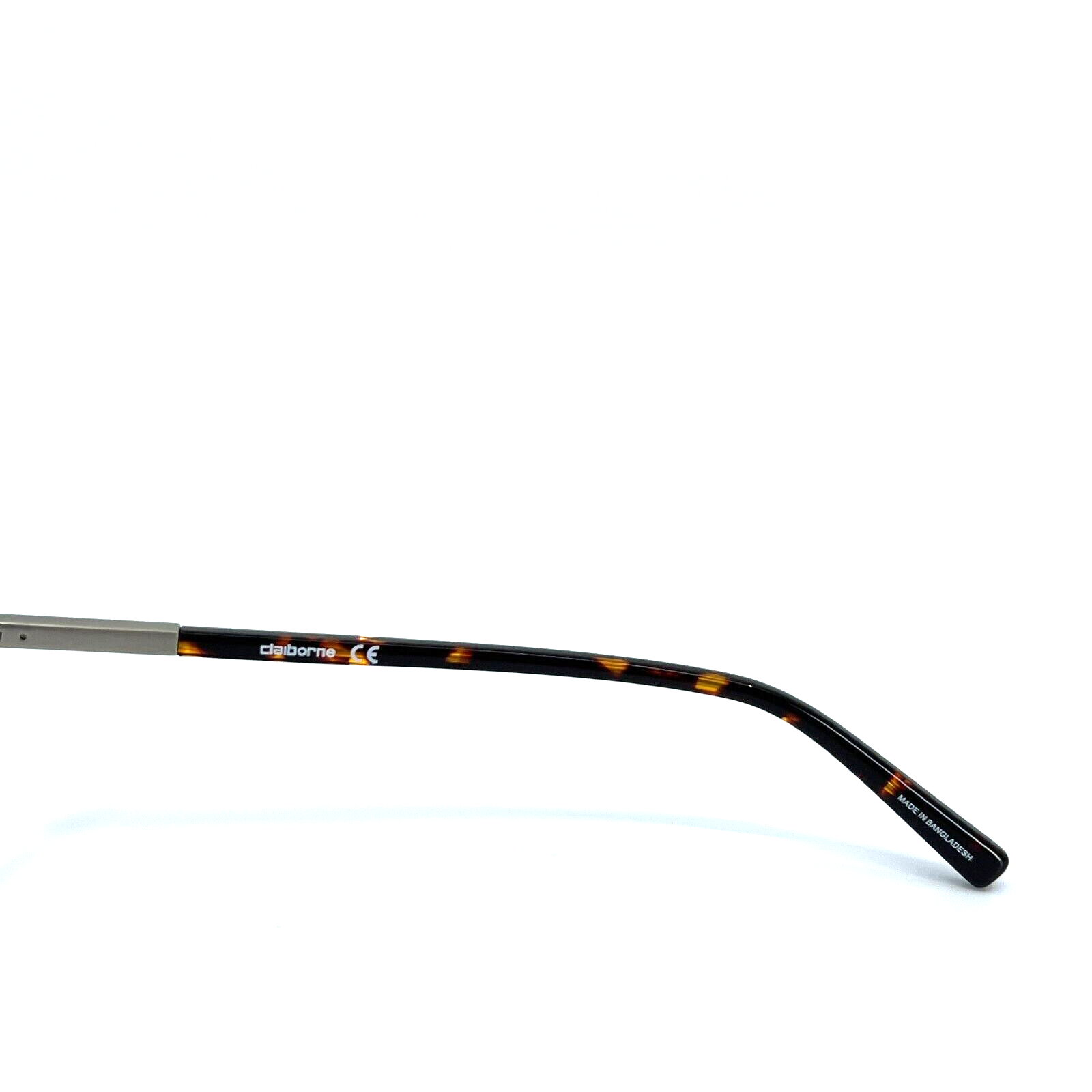 Claiborne CB321 086 Eyeglasses Mens Brown Plastic Rectangle Frames 55 ...