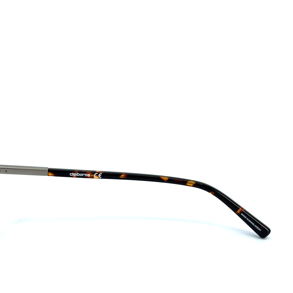 Claiborne CB321 086 Eyeglasses Mens Brown Plastic Rectangle Frames 55 ...