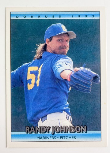 1992 Donruss Randy Johnson Seattle Mariners Baseball Card #207 - HOF | eBay