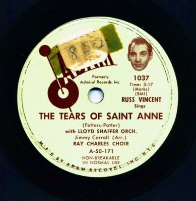 RUSS VINCENT on 1950 Adam 1037 - The Tears of Saint Anne / Saint ...
