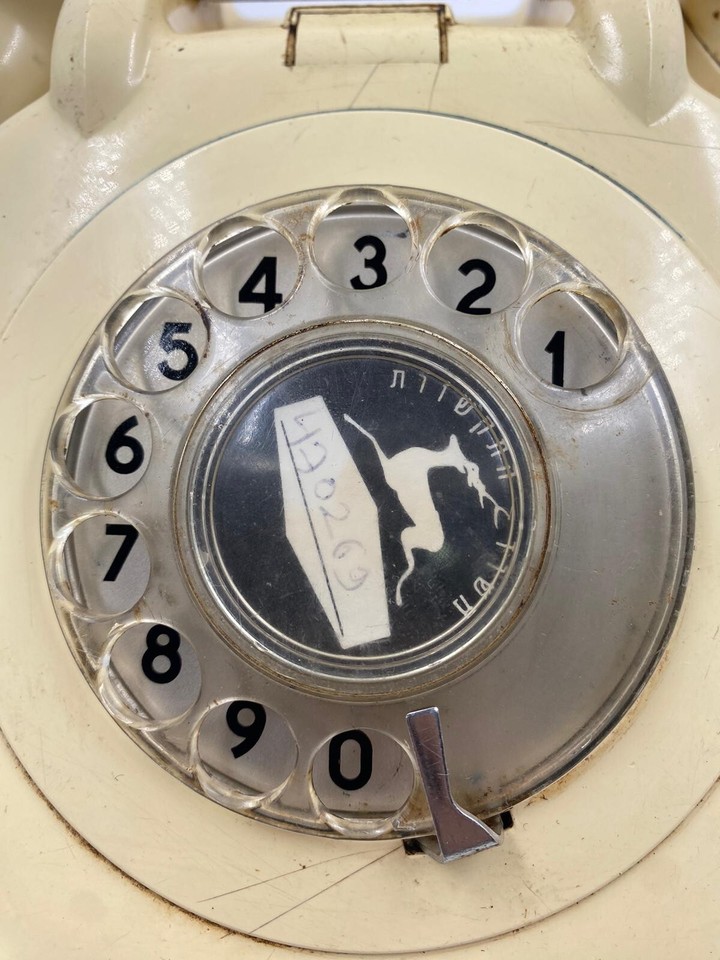 Vintage Original Cream Rotary Dial Telephone Retro Prop Home Telephone ...