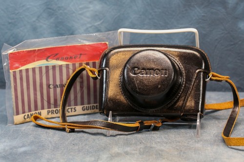 Canon Canonet 35mm film camera w/ hard case, manual & lens hood | eBay