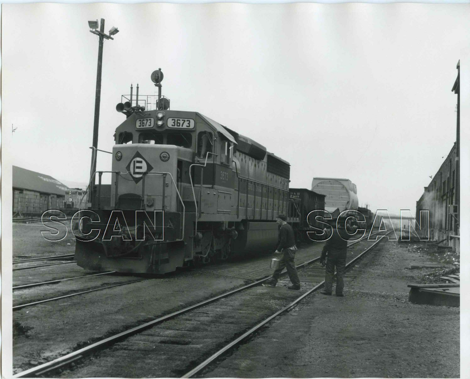 OCC289 RP 1970s ERIE LACKAWANNA RAILROAD LOCO #3673 BINGHAMTON NY ? | eBay