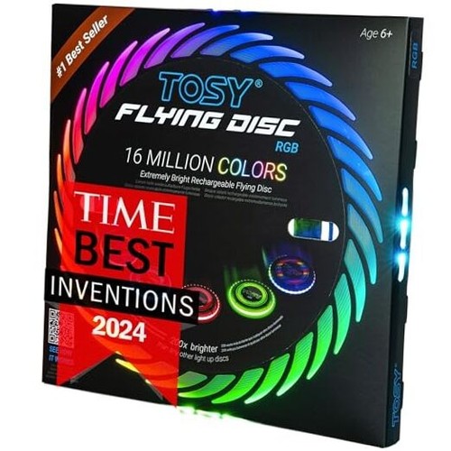 Flying Disc - 16 Million Colors RGB or 36 Rgb Disc (Multi-color, White ...