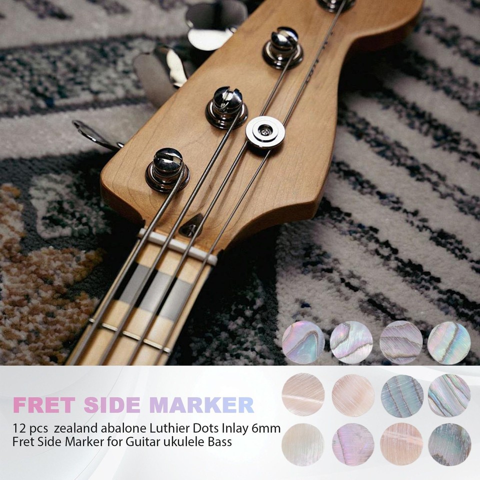 12 pcs zealand abalone Luthier Dots Inlay 6mm Fret Side Marker for ...