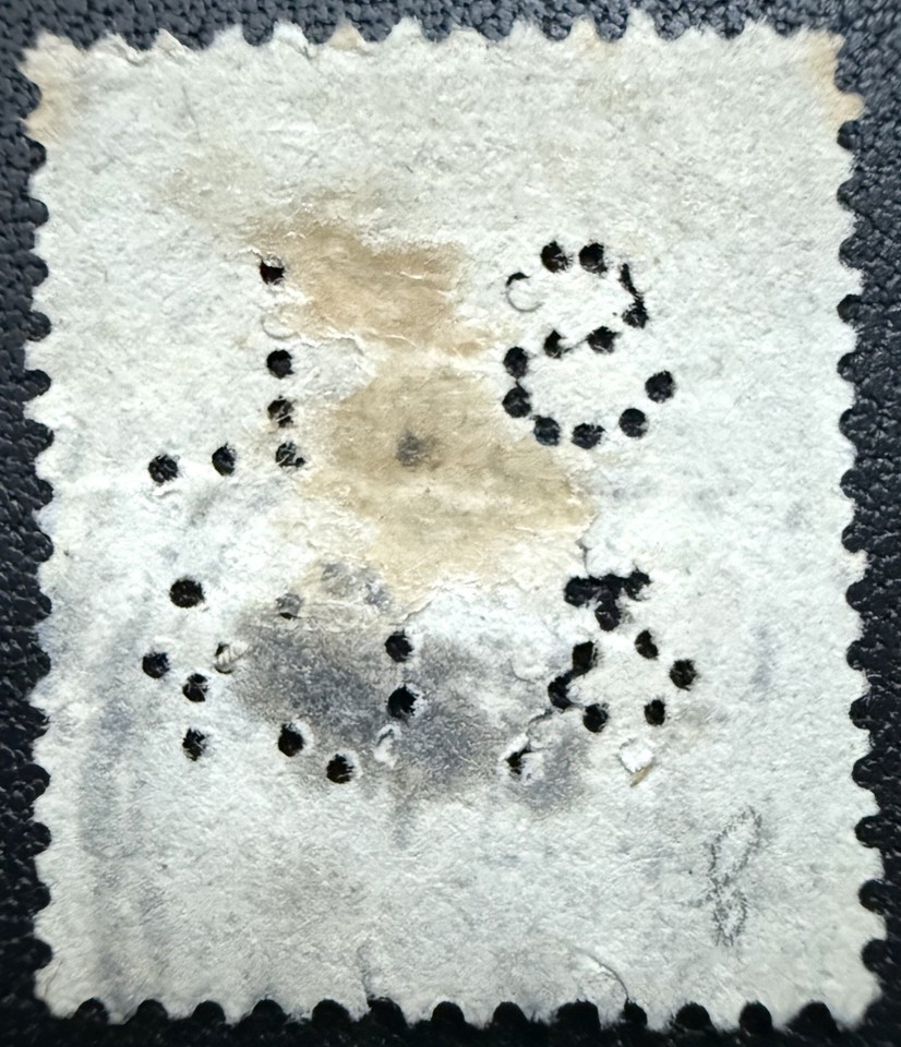 GB QV Stamp 1882 SG160 4d grey-brown Plate 18, VGU, NA, Perfin, SG RRP ...