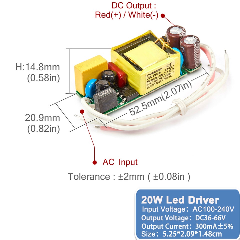 300Ma 450Ma 600Ma 900Ma 1500Ma Constant Current High Power Supply Cob ...