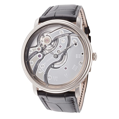 Blancpain Men's 6616-1527-55B Villeret Inverse 43mm Manual-Wind Watch ...