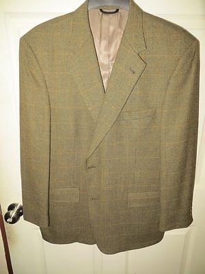 PRINGLE OF SCOTLAND MEN S WINOW PANE PATTERN BLAZER SPORT COAT EUC ...