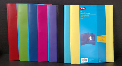 Staples Poly Fastener Portfolios 4 Pocket Assorted Colors Qty 25 | eBay