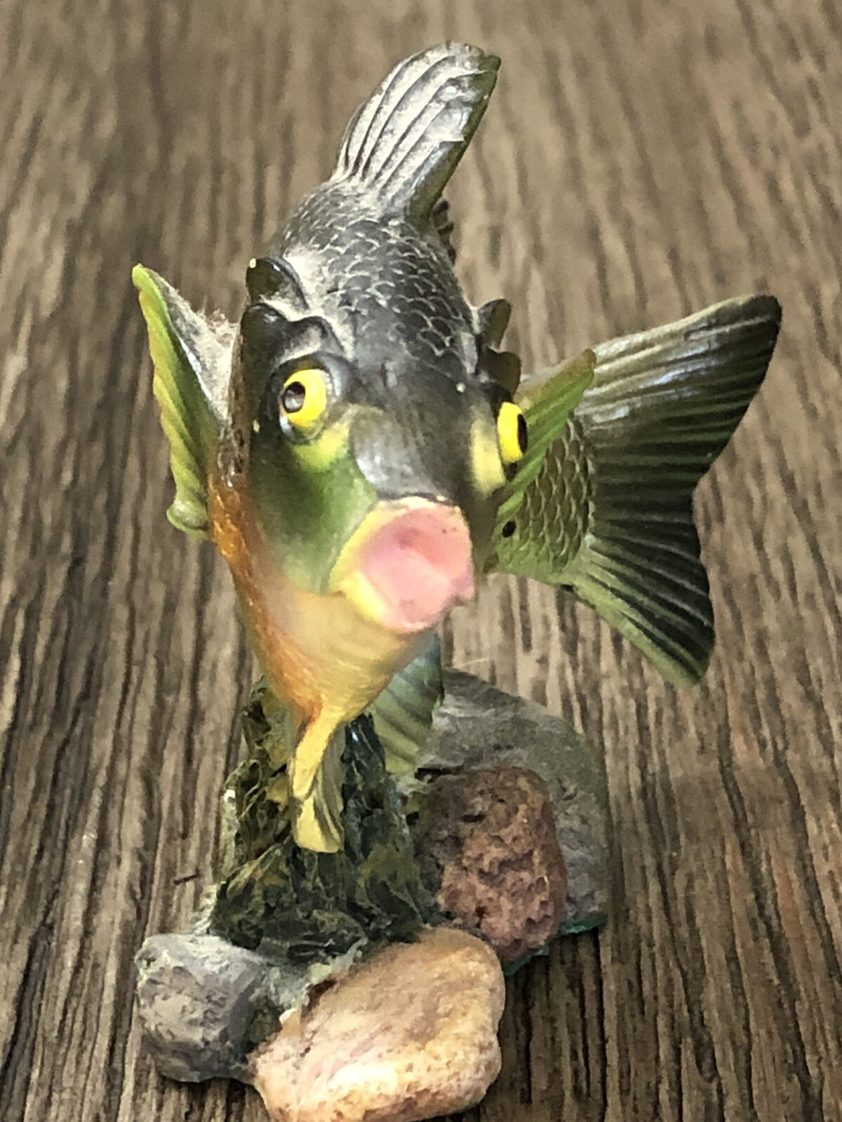VTG Detailed Fish Fisherman Figurine 3" x 3" | eBay