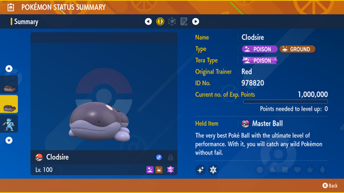 CLODSIRE | SHINY - NON SHINY | 6IV | BATTLE READY | POKEMON SCARLET ...