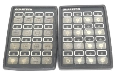LOT OF 2 QUARTECH 8652 PLC PROGRAMMING INTERFACES 16-KEY, 5VDC | eBay
