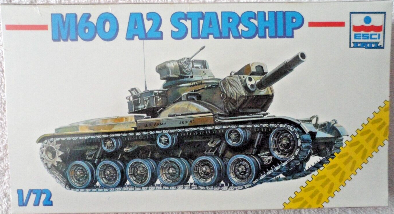 Vintage ESCI 1/72 M60 A2 Starship Model Kit #8316 Parts Are for sale ...