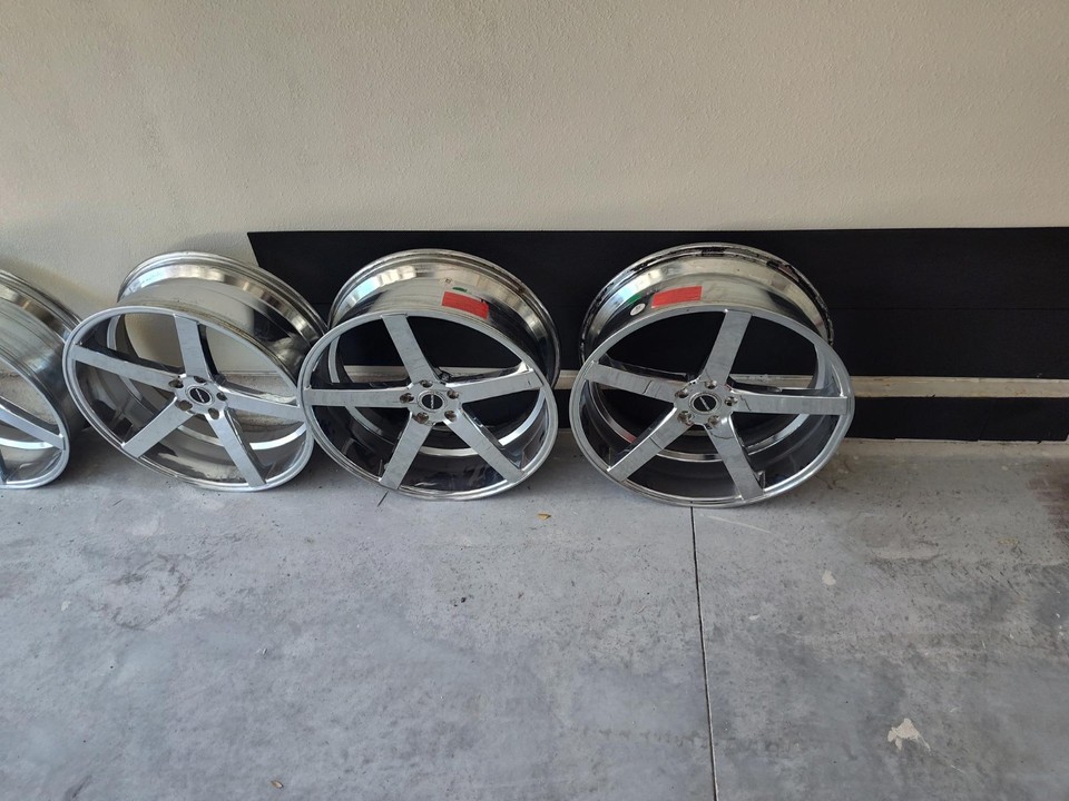 22 inch rims 5x120 chrome strada perfetto | eBay