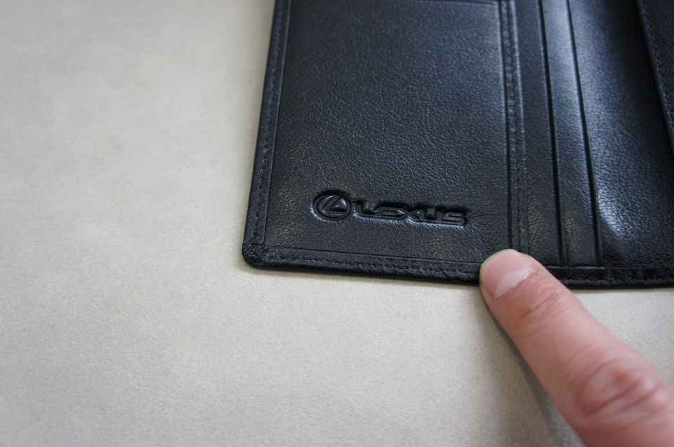 NIB Genuine Lexus Premium Blk Leather Credit Card Cash Bill Cheque ...