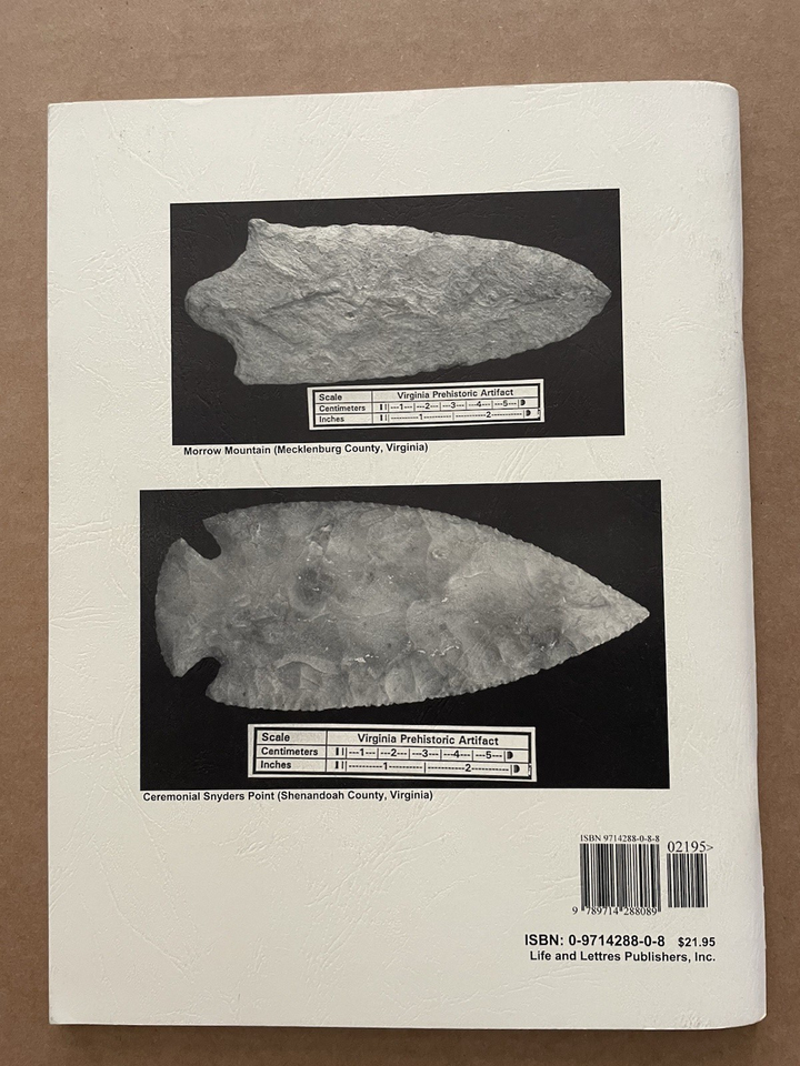 2001 PROJECTILE POINT TYPOLOGY for Commonwealth Virginia Book SIGNED Wm ...