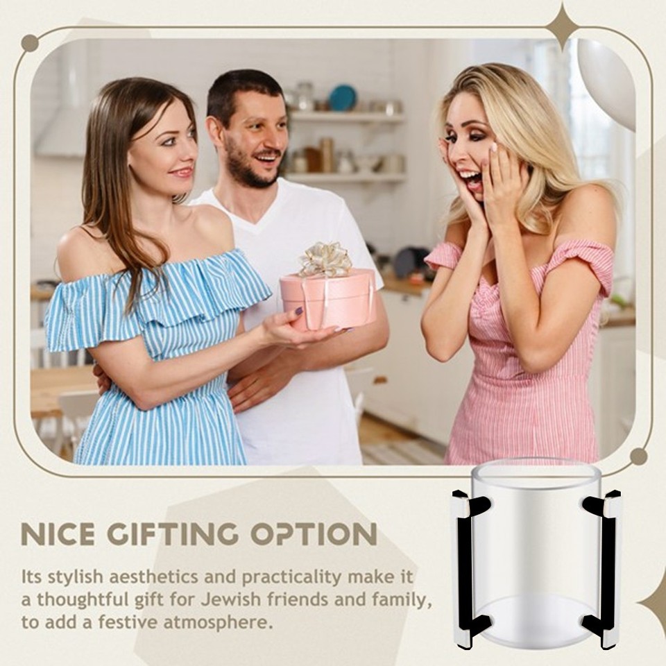 Hand Washing Cup Acrylic Round Washing Cup Hand Wash Cup with Metal ...