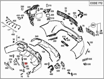Genuine MERCEDES C292 W166 X166 GL-CLASS X166 GLE W166 Bracket ...