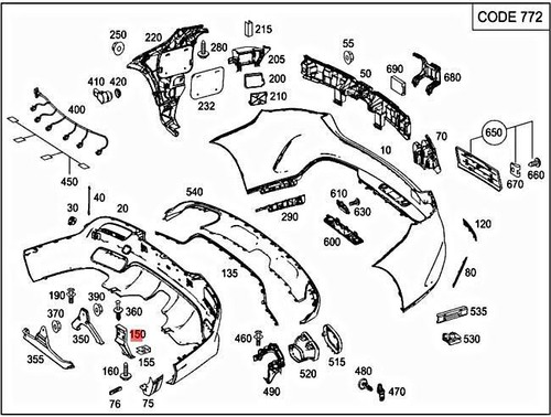Genuine MERCEDES C292 W166 X166 GL-CLASS X166 GLE W166 Bracket ...