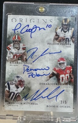 2015 Inception Demarcus Robinson Cooper Ricardo Mitchell Rookie Quad ...