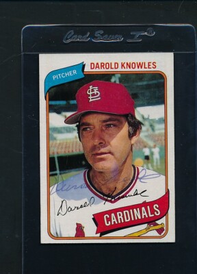 1980 Topps #286 Darold Knowles Cardinals Signed Auto *C8237 | eBay