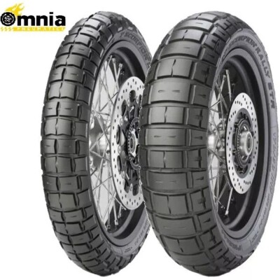 Coppia Gomme Moto Pirelli Scorpion Rally STR 120/70 R17 58H + 150/70 ...