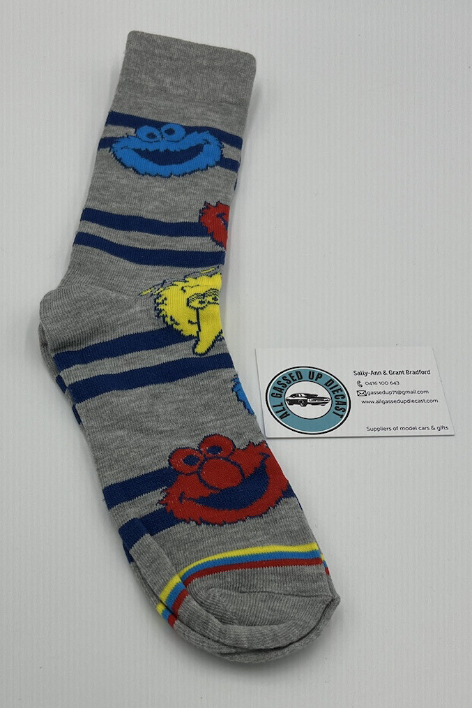 SESAME STREET SOCKS COOKIE MONSTER BIG BIRD ELMO ERNIE BERT OSCAR | eBay