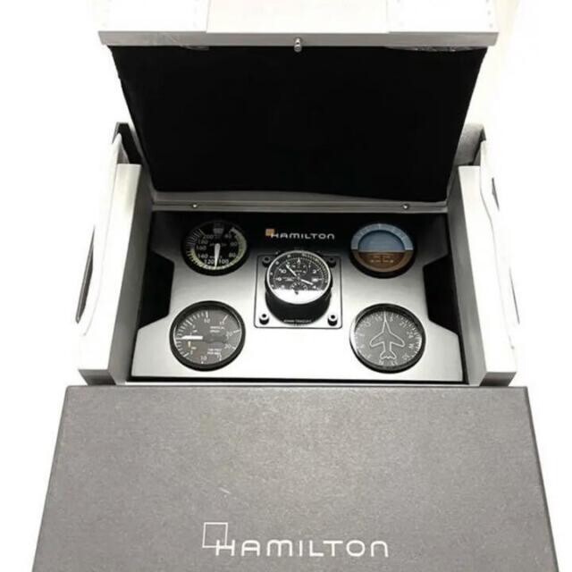 Hamilton Khaki Aviation Men's Black Watch with Leather Band - H76786733 ...