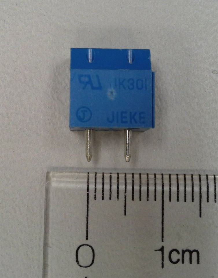 50pc Terminal Block 14-22AWG 300V 15A 120C PA66 UL94V-0 Jieke JK301-500 ...
