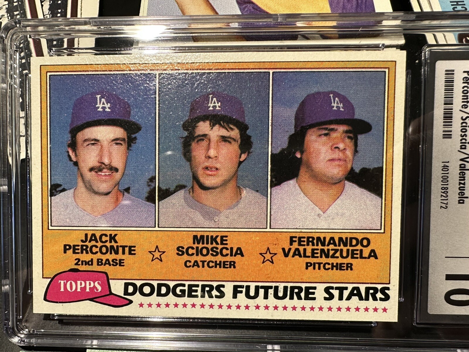 1981 Topps Fernando Valenzuela #302 RC Dodgers CSG 10 GEM MINT The Only ...