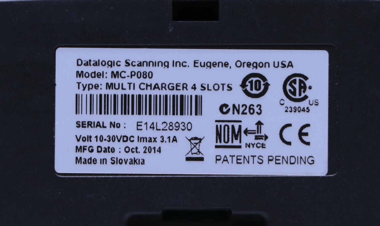 Mc-p080 Datalogic POWERSCAN 8000 Series Multi Charger 4 Slot for sale ...