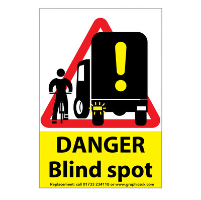 Danger Blind Spot Warning Sticker HGV / Van / Lorry | eBay