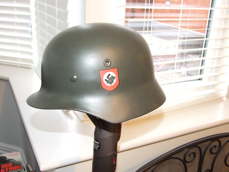 German WW11 M40 Helmet - Reproduction - SS Markings | eBay UK