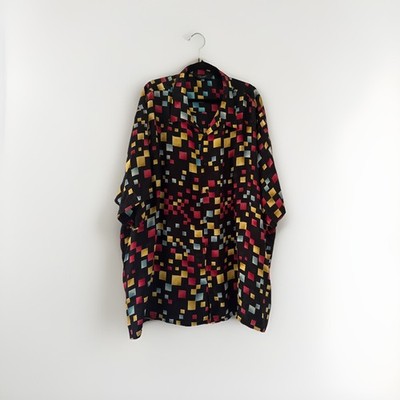 GENELLI 100% PURE SILK Long Sleeve SHIRT / COLORFUL / MEN’S size XXL | eBay